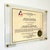 FLOATING FRAME, Diploma Frame, Frameless Frame, Clear Acrylic Frame ...