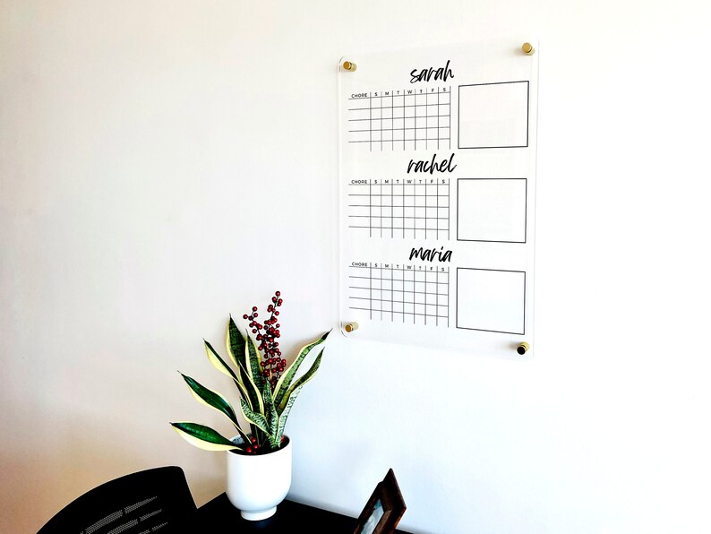 Chore Chart for Kids Personalized Dry Erase Board Goal - Etsy