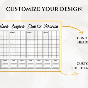 Kids CHORE CHART Multiple Responsibility Chart Dry Erase - Etsy