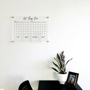 DOUBLE MONTH Custom Family Wall Calendar Personalized Planner Two Month ...