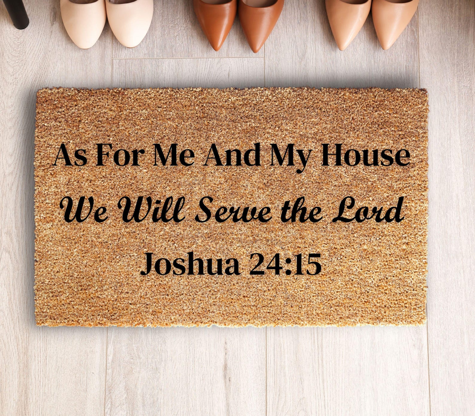 Bible Verse Doormat, 5 Design Options, Christian Doormats, Front Door ...