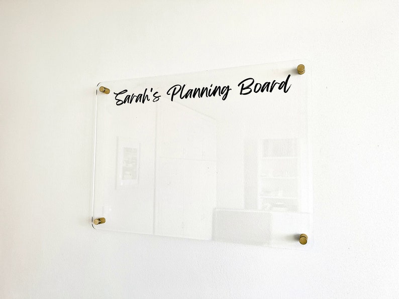PERSONALIZED BOARD for Wall Acrylic Personalized Dry Erase - Etsy