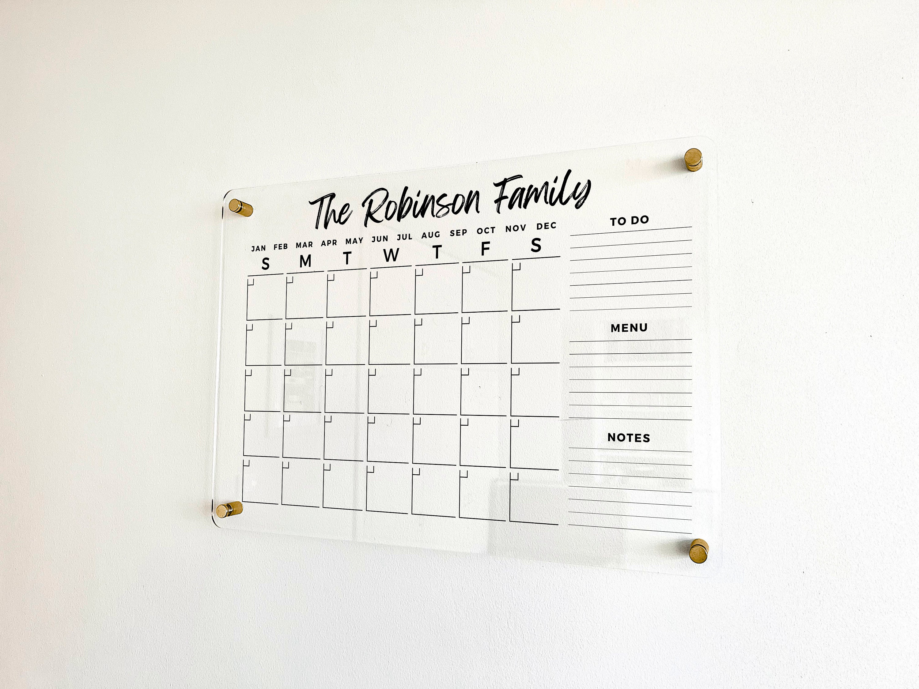 Personalized Family Calendar Monthly Planner Weekly Hanging Planner ...