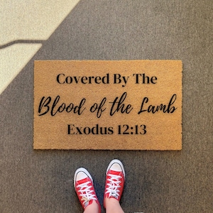 Bible Verse Doormat, 5 Design Options, Christian Doormats, Front Door ...