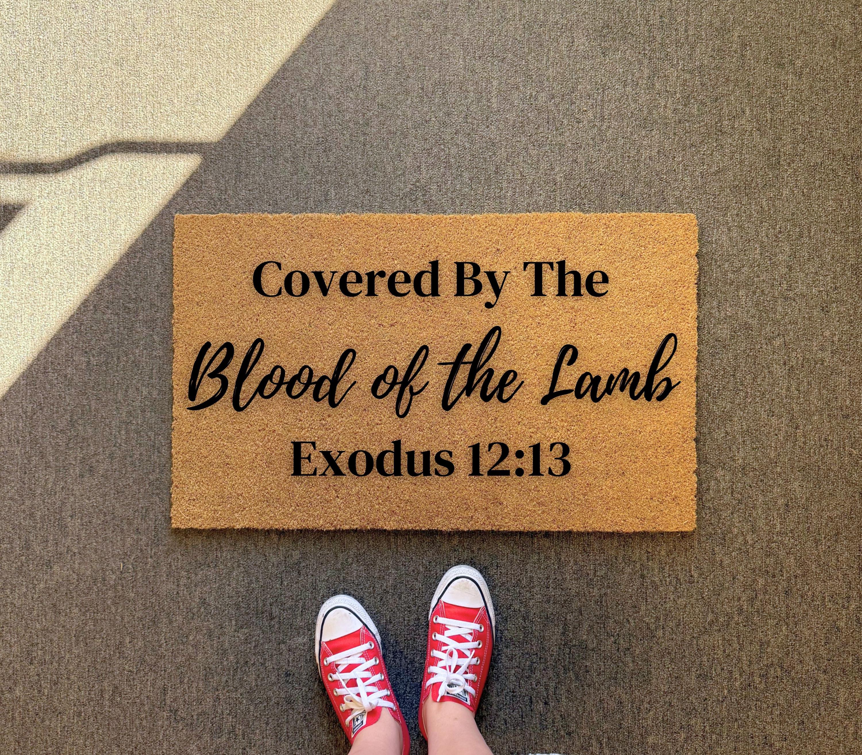 Bible Verse Doormat, 5 Design Options, Christian Doormats, Front Door ...