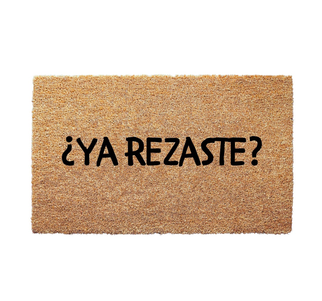 Ya Rezaste Doormat - Spanish Coir Rug for Catholic or Christian Homes ...