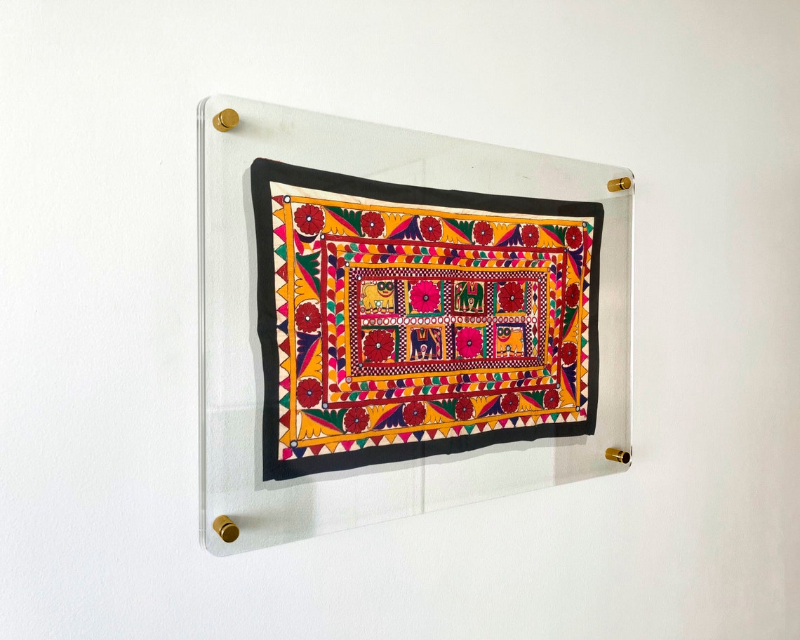 Artwork Display Frame Floating Frame Frameless Frame Clear - Etsy