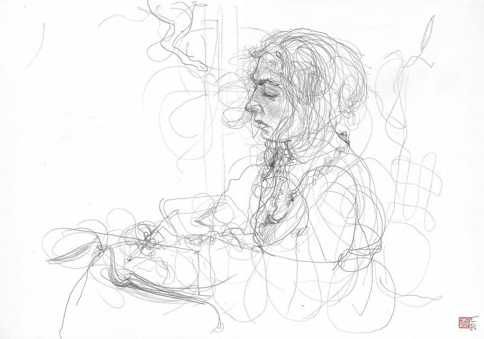 Beatrice Drawing the Artist - Etsy