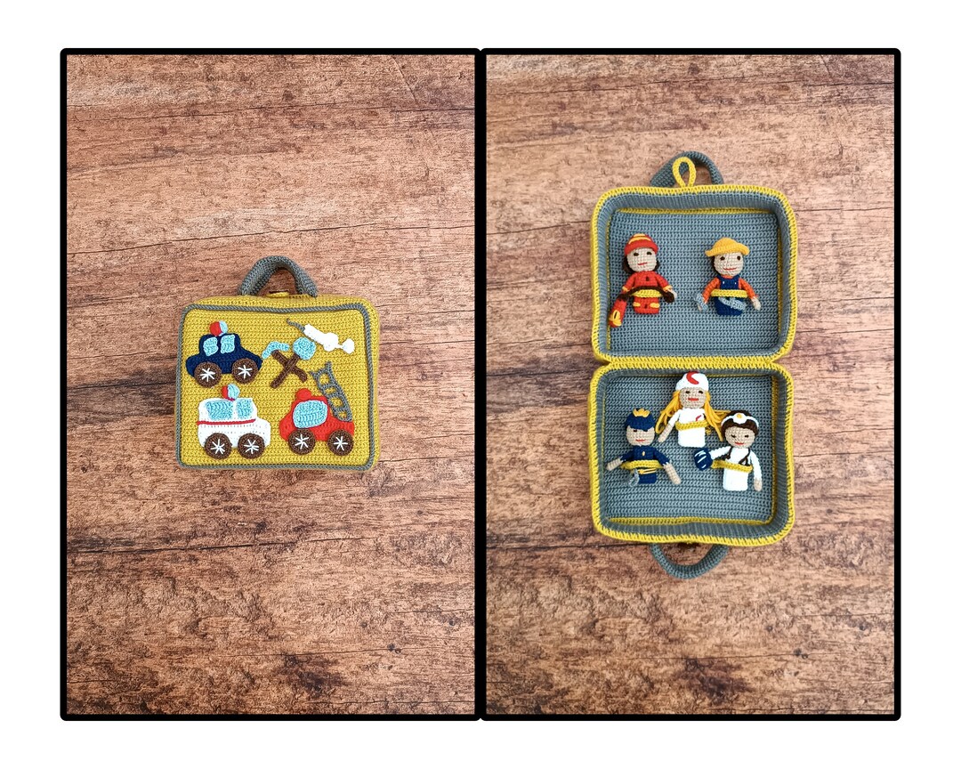 Community Helper Finger Puppets, Educational Puppets for Kids, Crochet ...