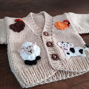 Farm Animals Sweater for Sale, Sweater With Sheep, Cow, Rooster ...