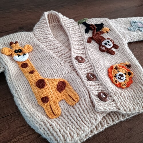 Forest Animals Sweater for Sale Knitted Sweater for Children - Etsy