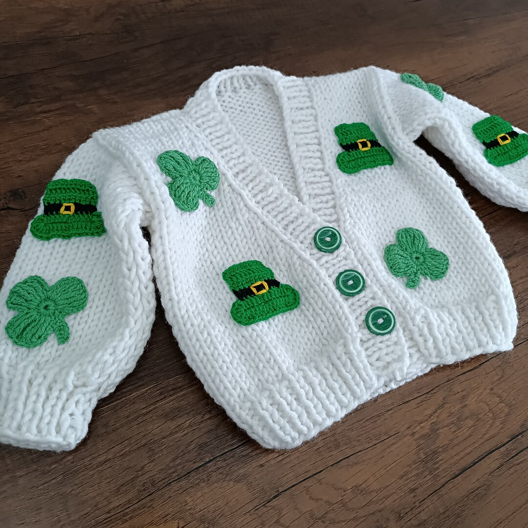 St Patricks Day Sweater for Kids, Saint Patricks Day Cardigan for ...