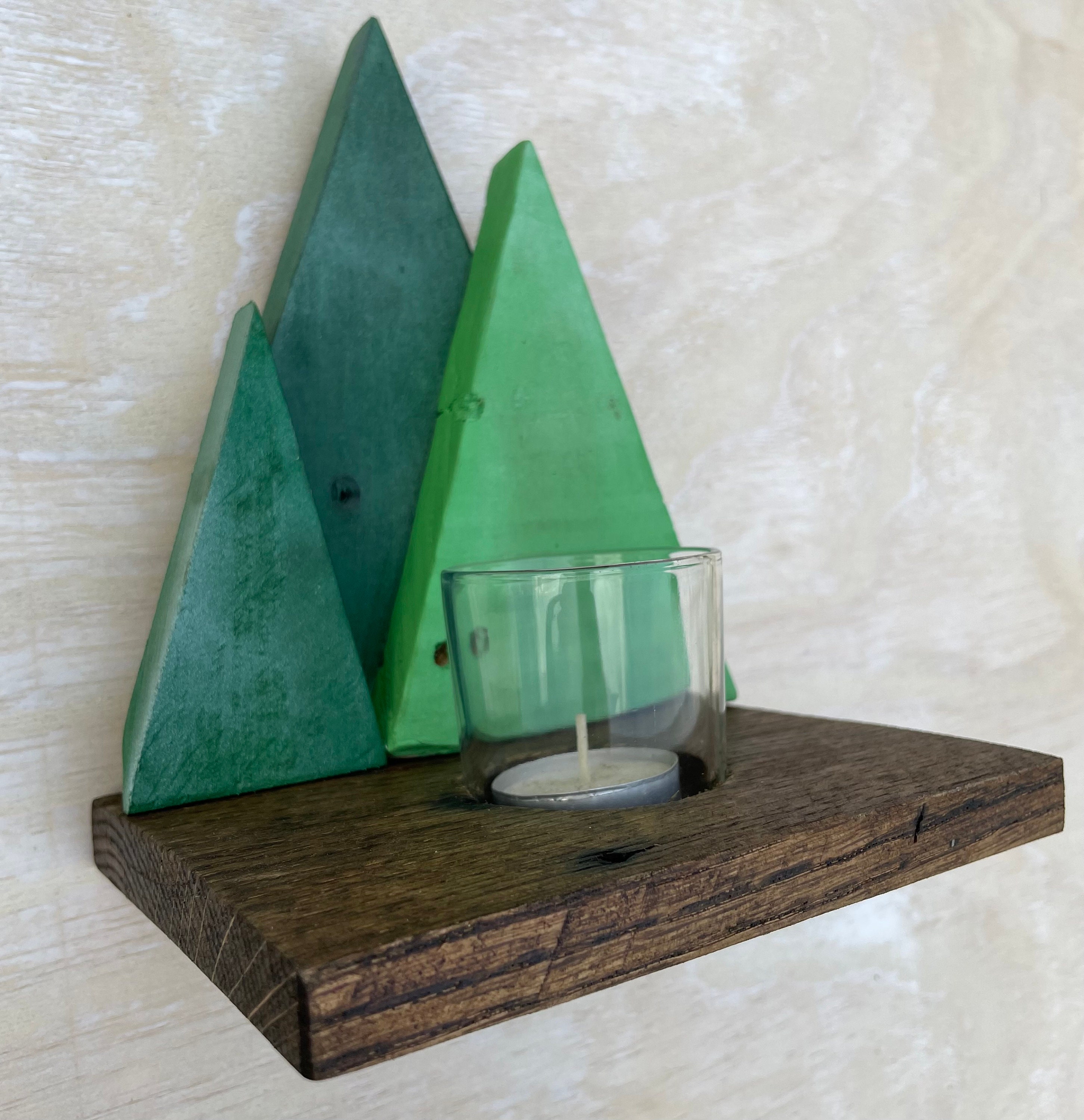 Forest Tree's Tea Light Display/wall Hang Art From Reclaimed Pallet ...