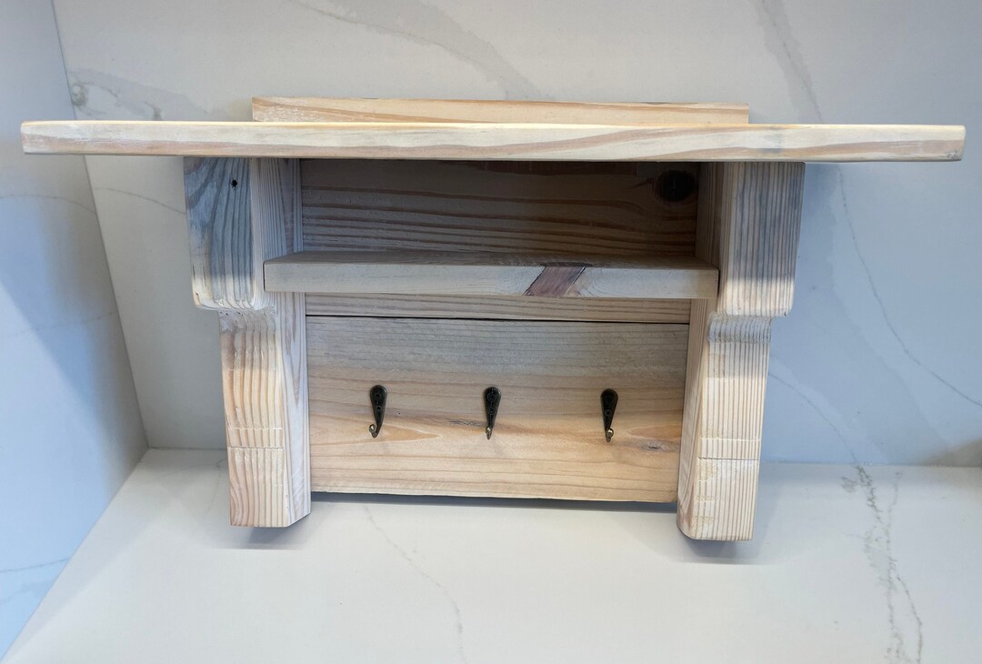 Custom Welcome Home Key Hook With Shelf Made From Repurposed Pallet ...