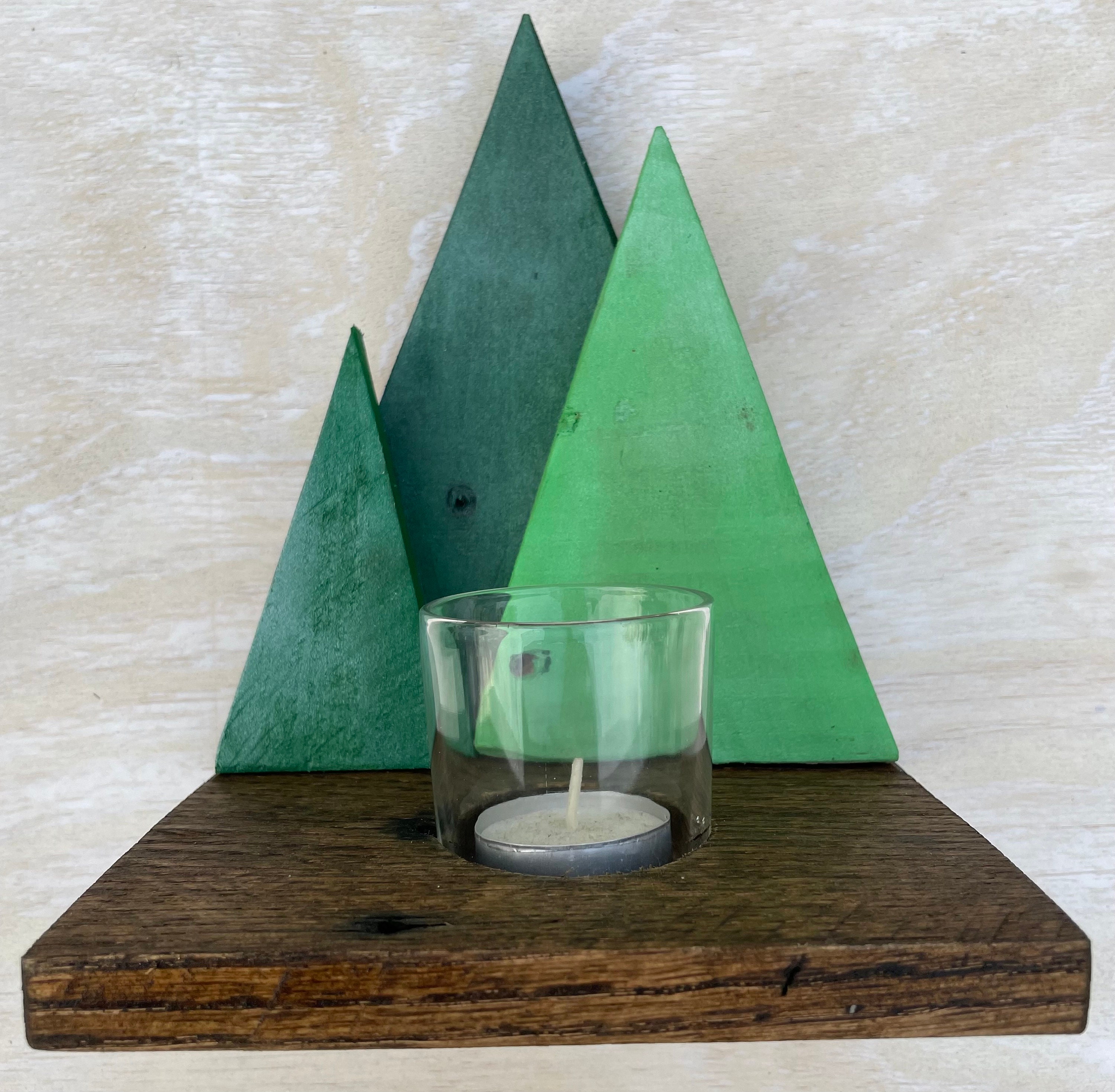Forest Tree's Tea Light Display/wall Hang Art From Reclaimed Pallet ...