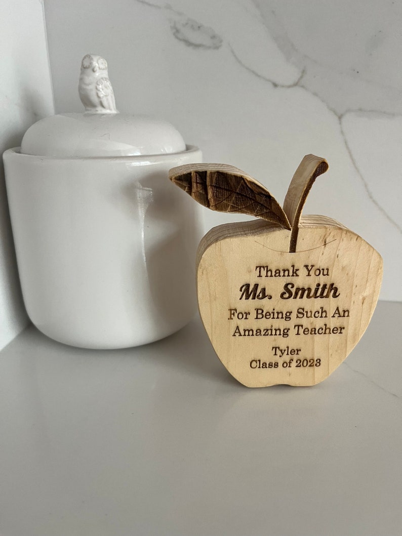 Teacher Appreciation End of Year Gift Free Standing Apple or Apple ...
