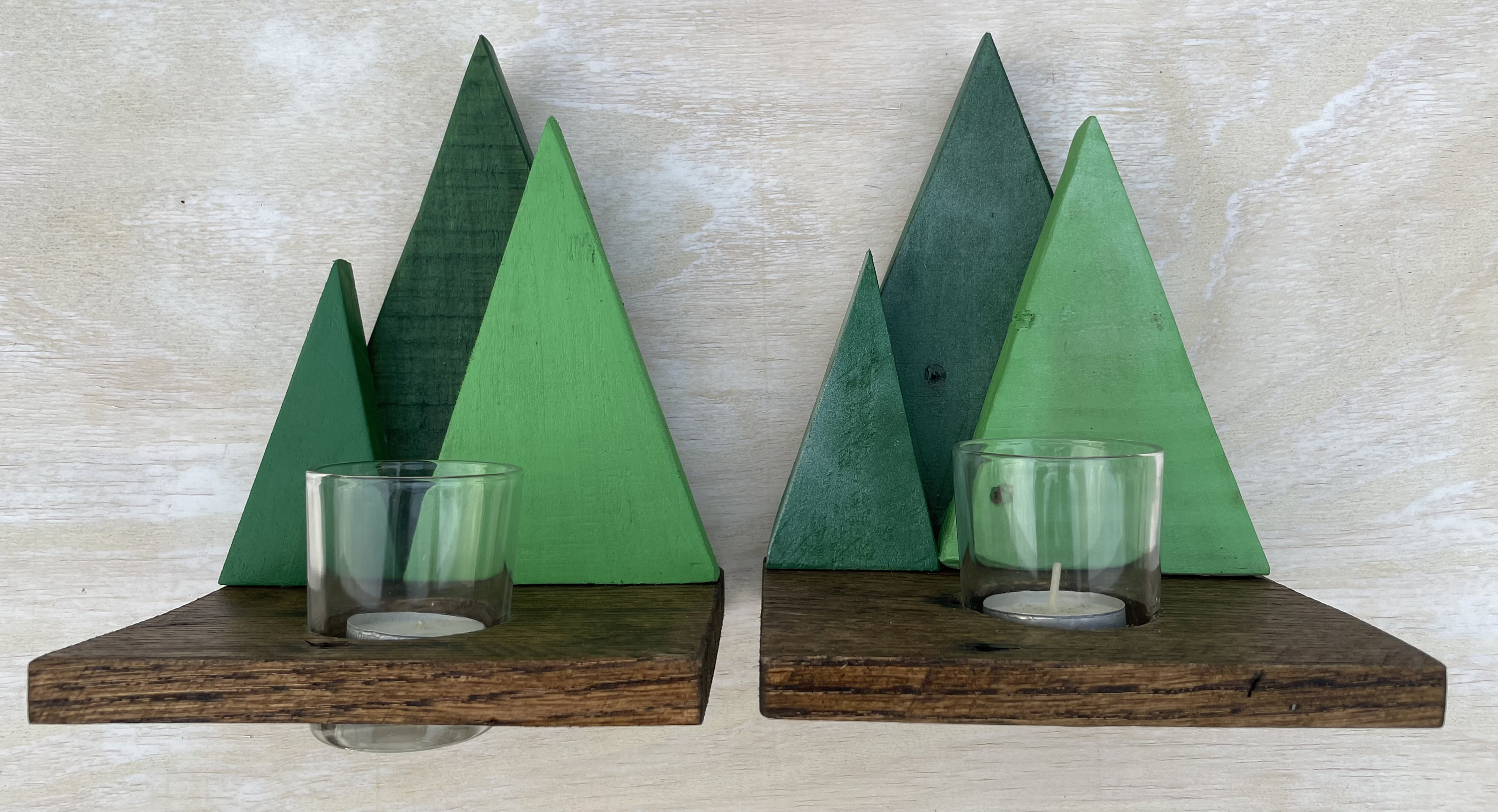 Forest Tree's Tea Light Display/wall Hang Art From Reclaimed Pallet ...