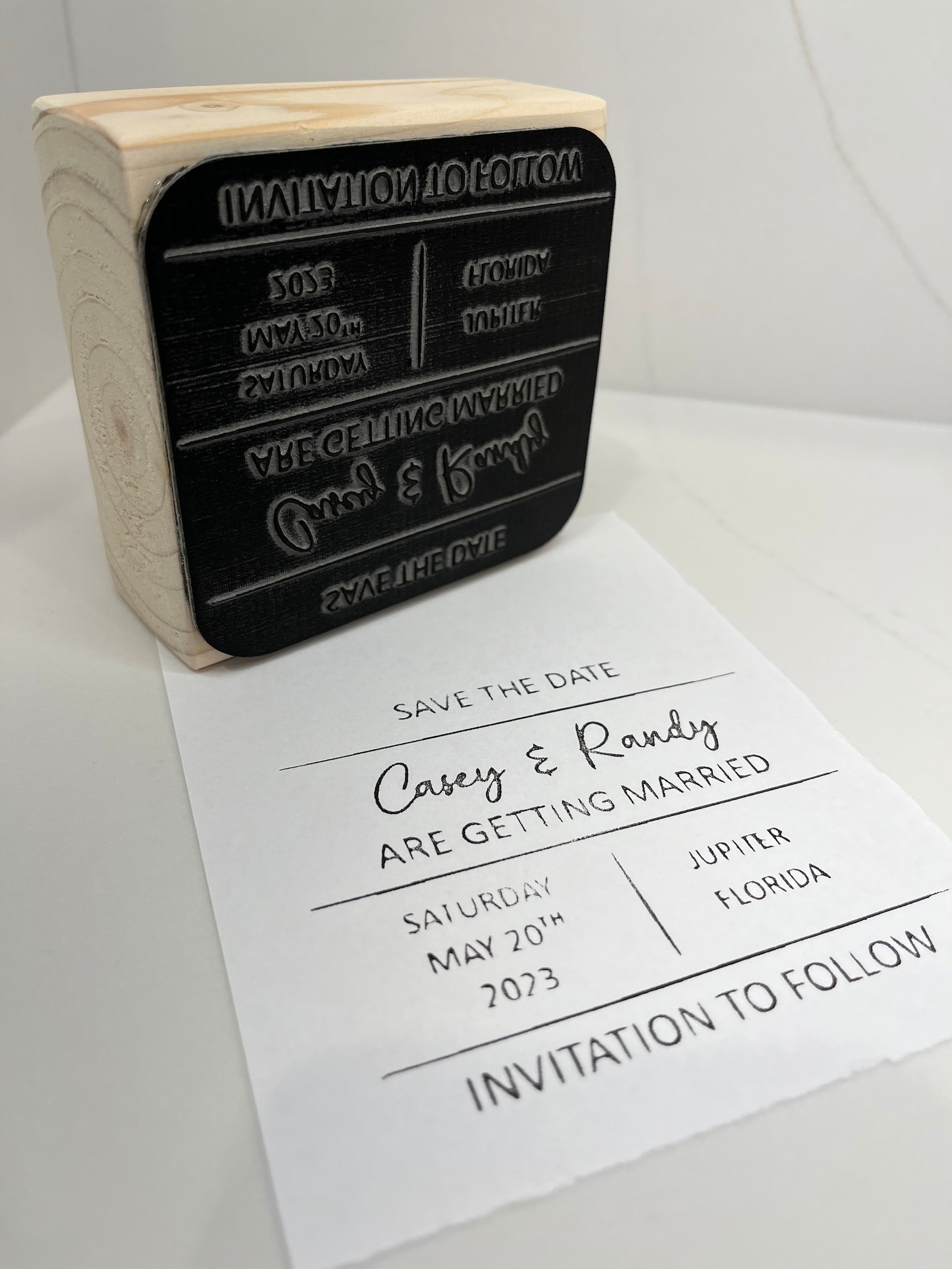 Custom Save the Date Wedding Stamp Engagement Announcement Stamp ...