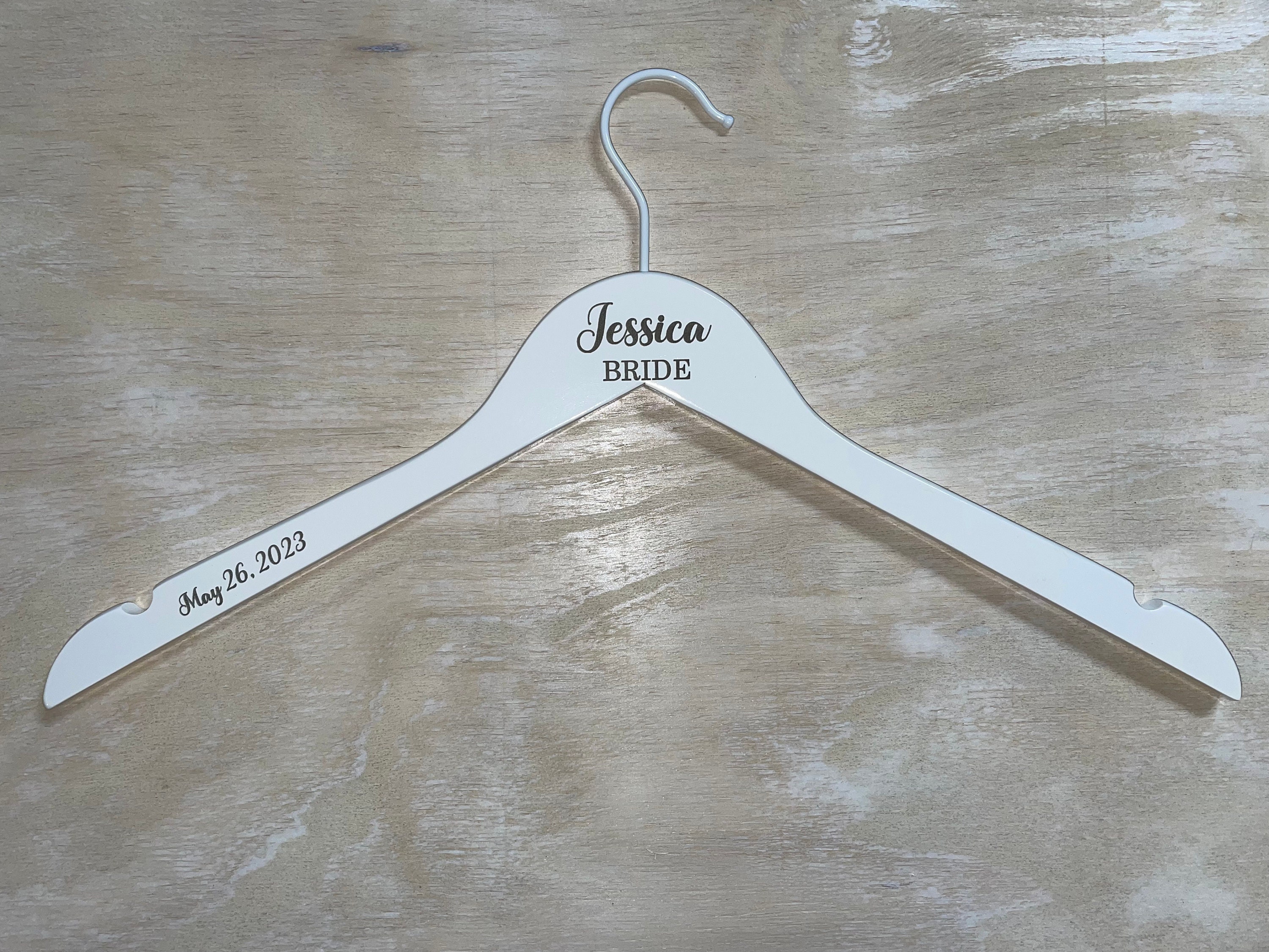Personalized Wedding Day Hangers for the Bride & Wedding Party - Etsy