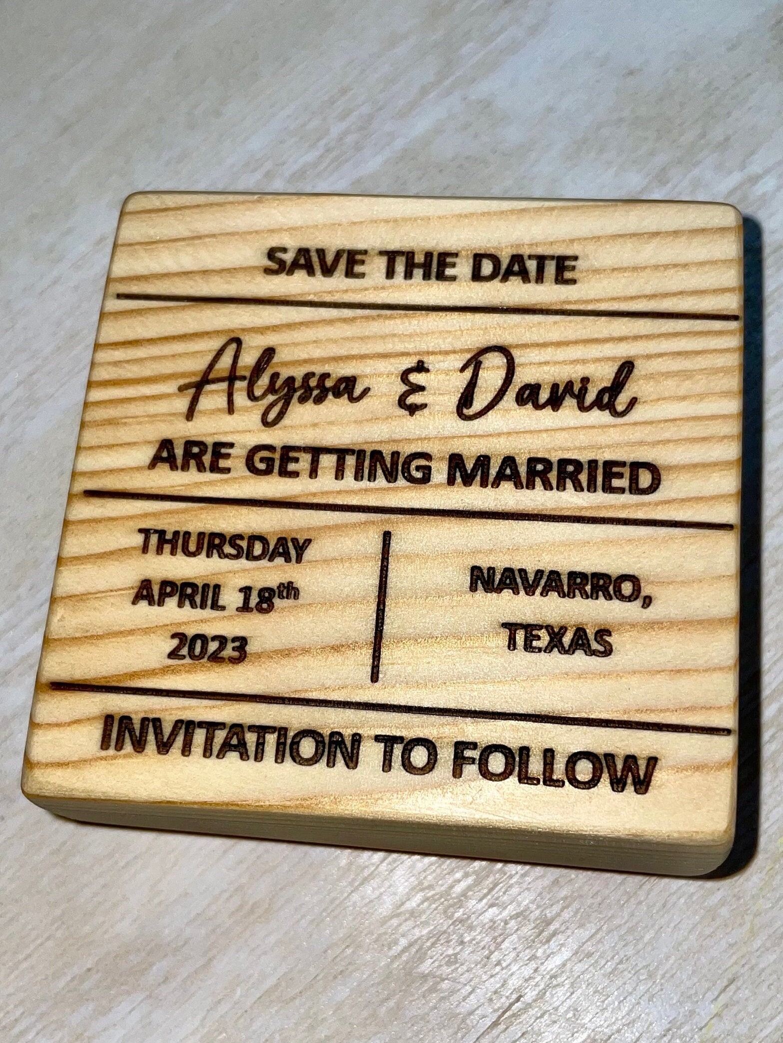 Custom Save the Date Wedding Stamp Engagement Announcement Stamp ...