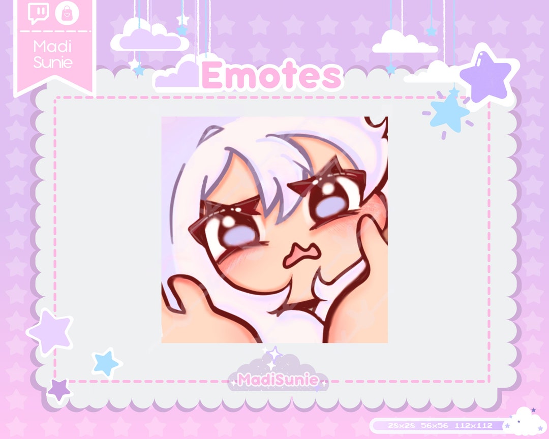 Face Squish Emote for Twitch/discord/youtube/twitch Emotes/cute Chibi ...