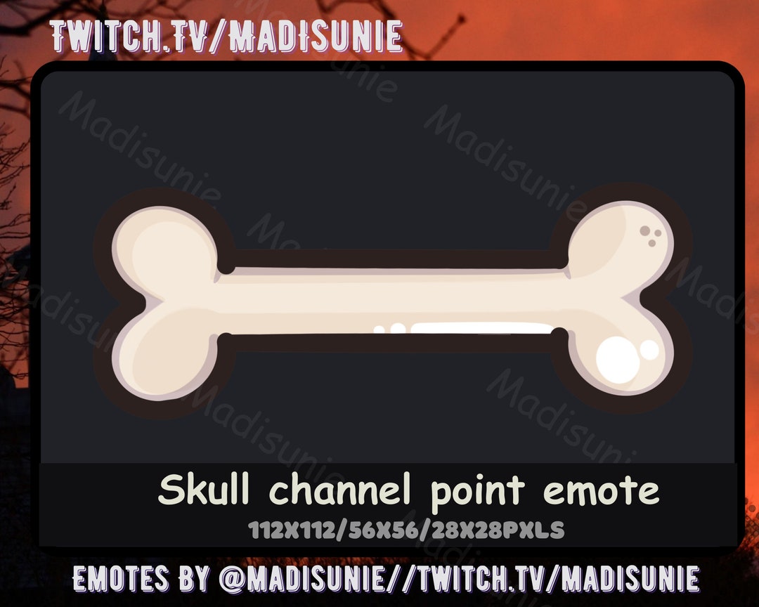 Bone Channel Point Twitch Emote - Etsy