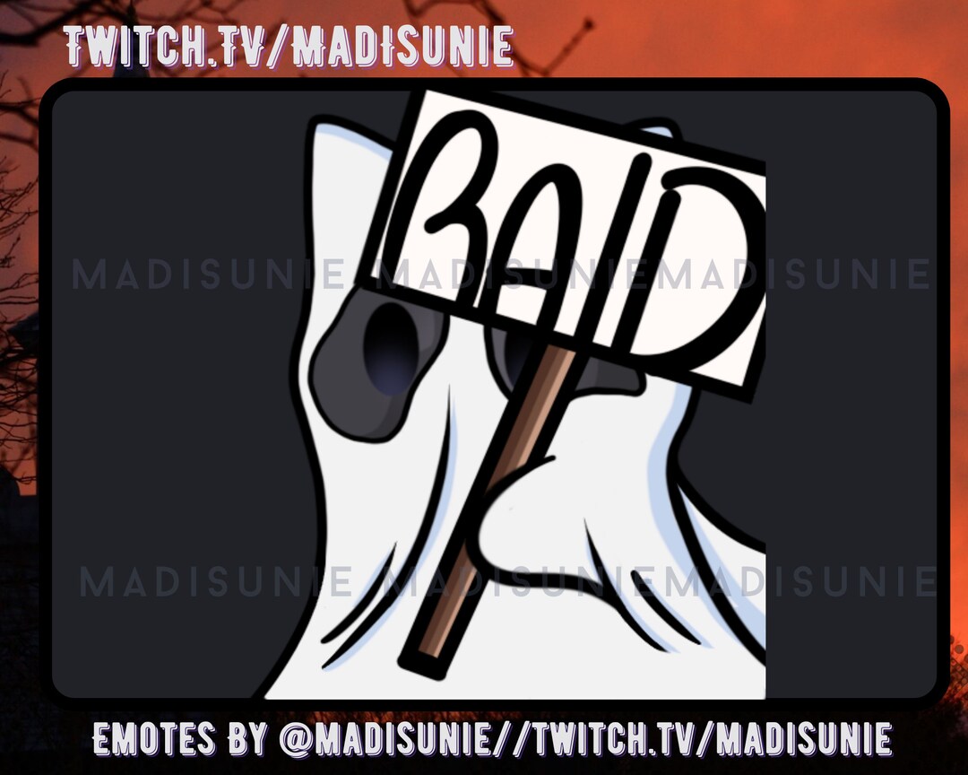 Ghost Raid Halloween Emote for Twitch - Etsy