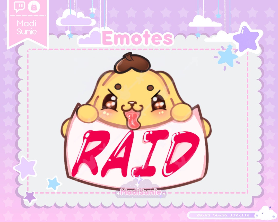 Pompom Dog Emotes for Twitch Discord/youtube | Stream Emotes | for ...