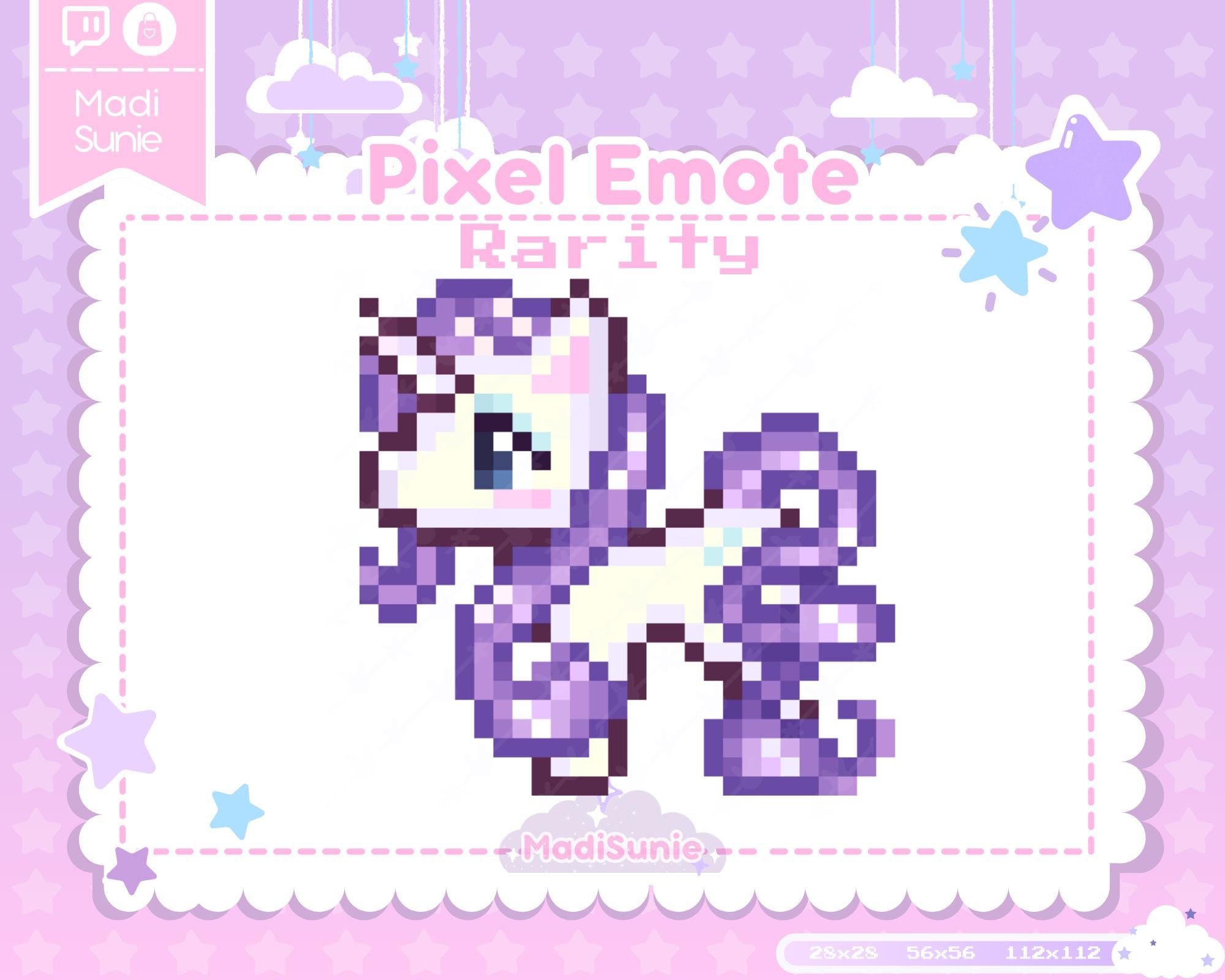 Pixel MLP Emote |kawaii Channel Point|twitch,discord,vtubers/streame ...