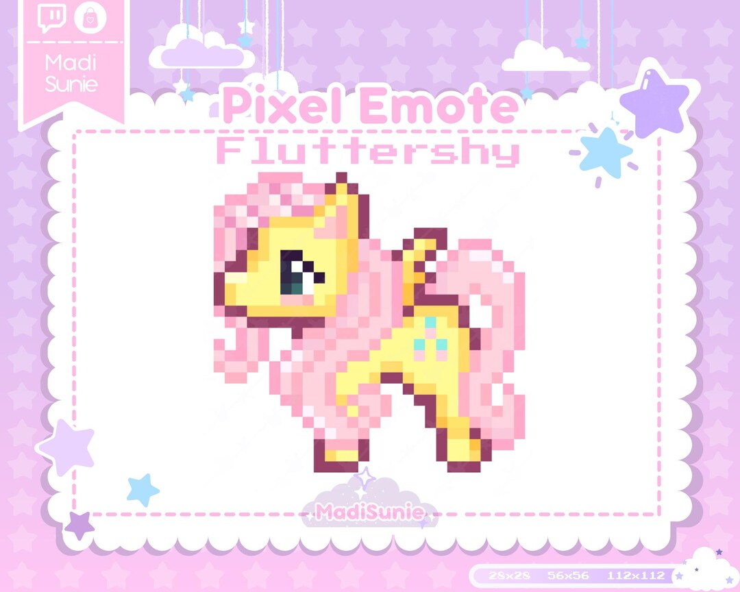 Pixel MLP Emote|kawaii Channel Point|twitch,discord,vtuber/streamer ...
