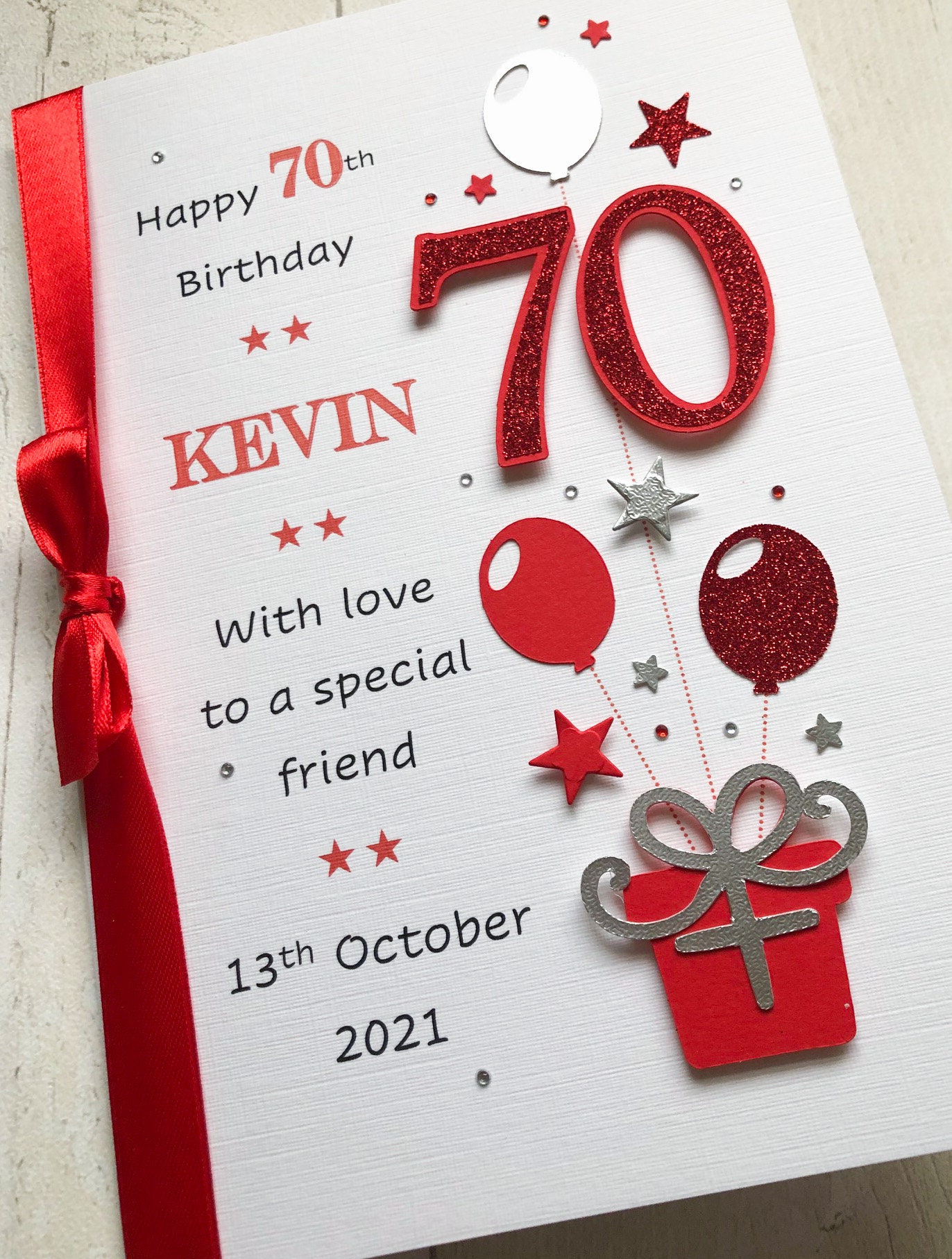 Personalised 70th Birthday Card For Men Husband Dad Grandad Etsy UK