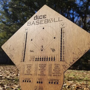 Dice Baseball Game Board Game Kids Game - Etsy