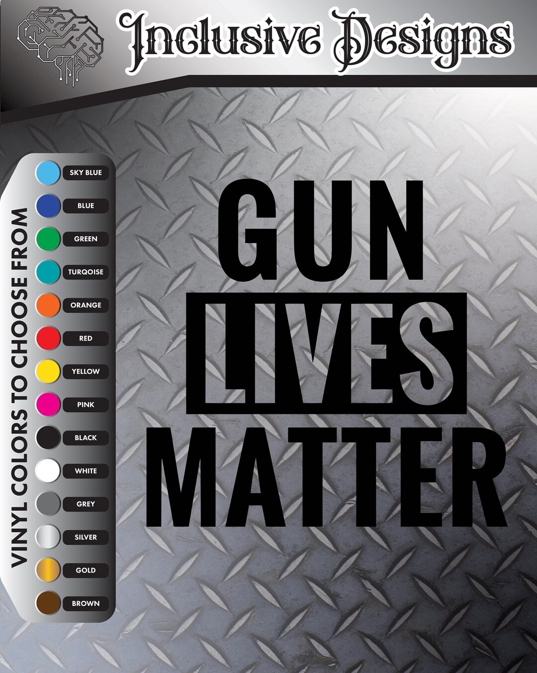 Gun Lives Matter Decal Sticker Vinyl, Awesome, Patriot, Usa - Etsy