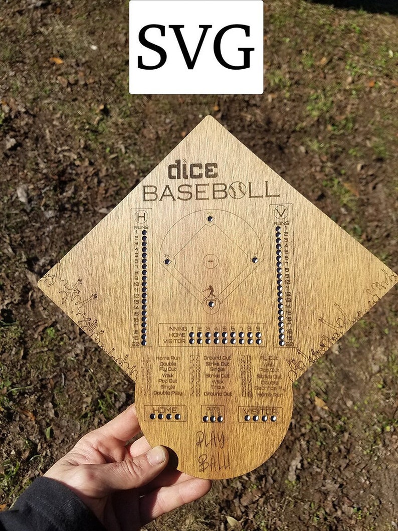 SVG Dice Baseball Svg File, Laser Cut File, Glowforge File, Download ...