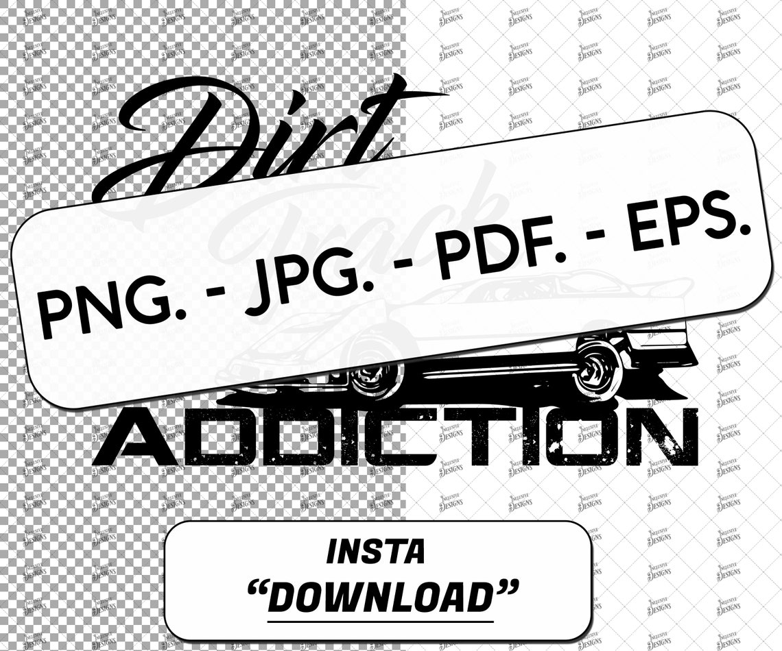 Dirt Track Addiction Digital Download Png Jpeg - Etsy
