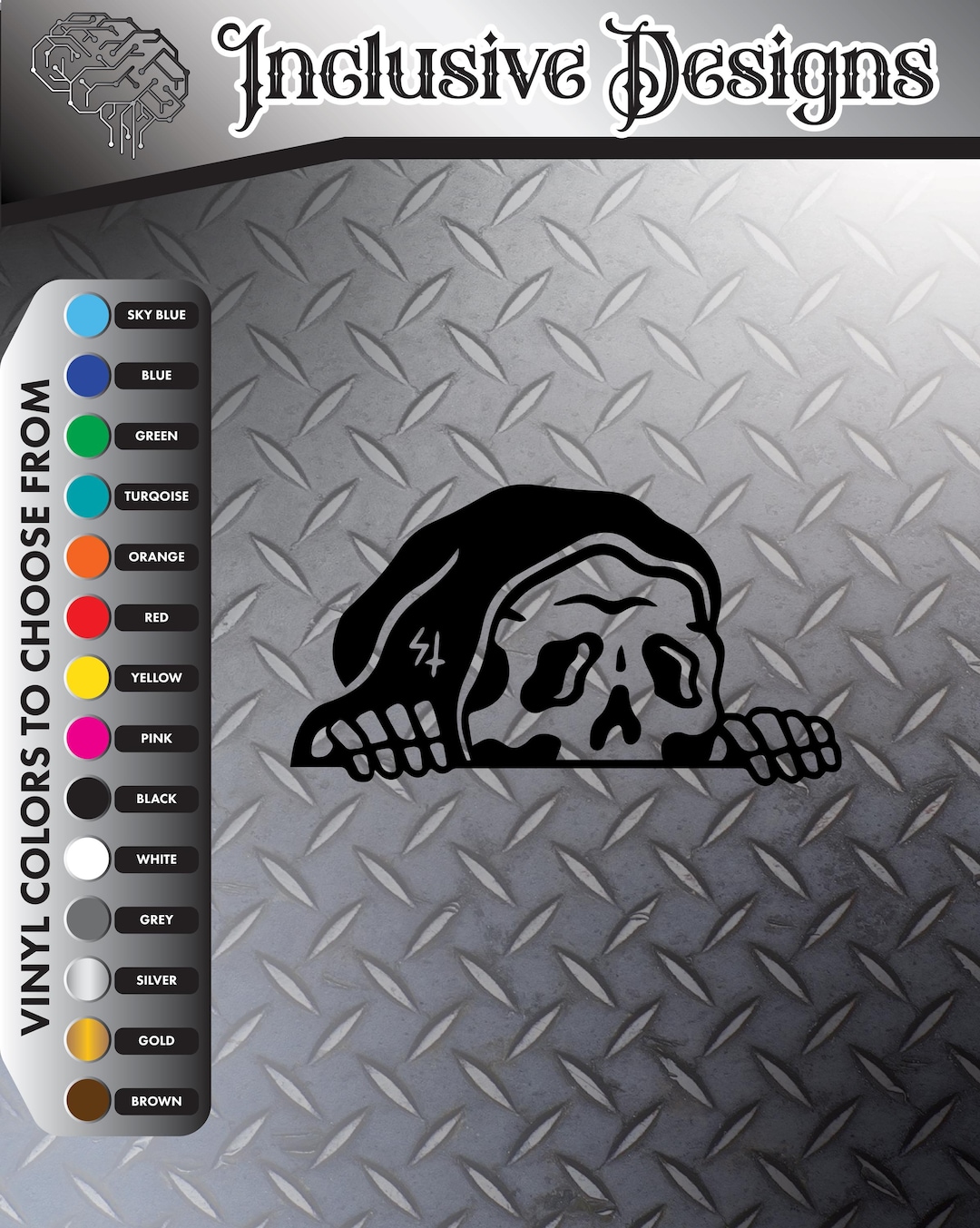 Death Peek Decal Sticker Vinyl - Etsy