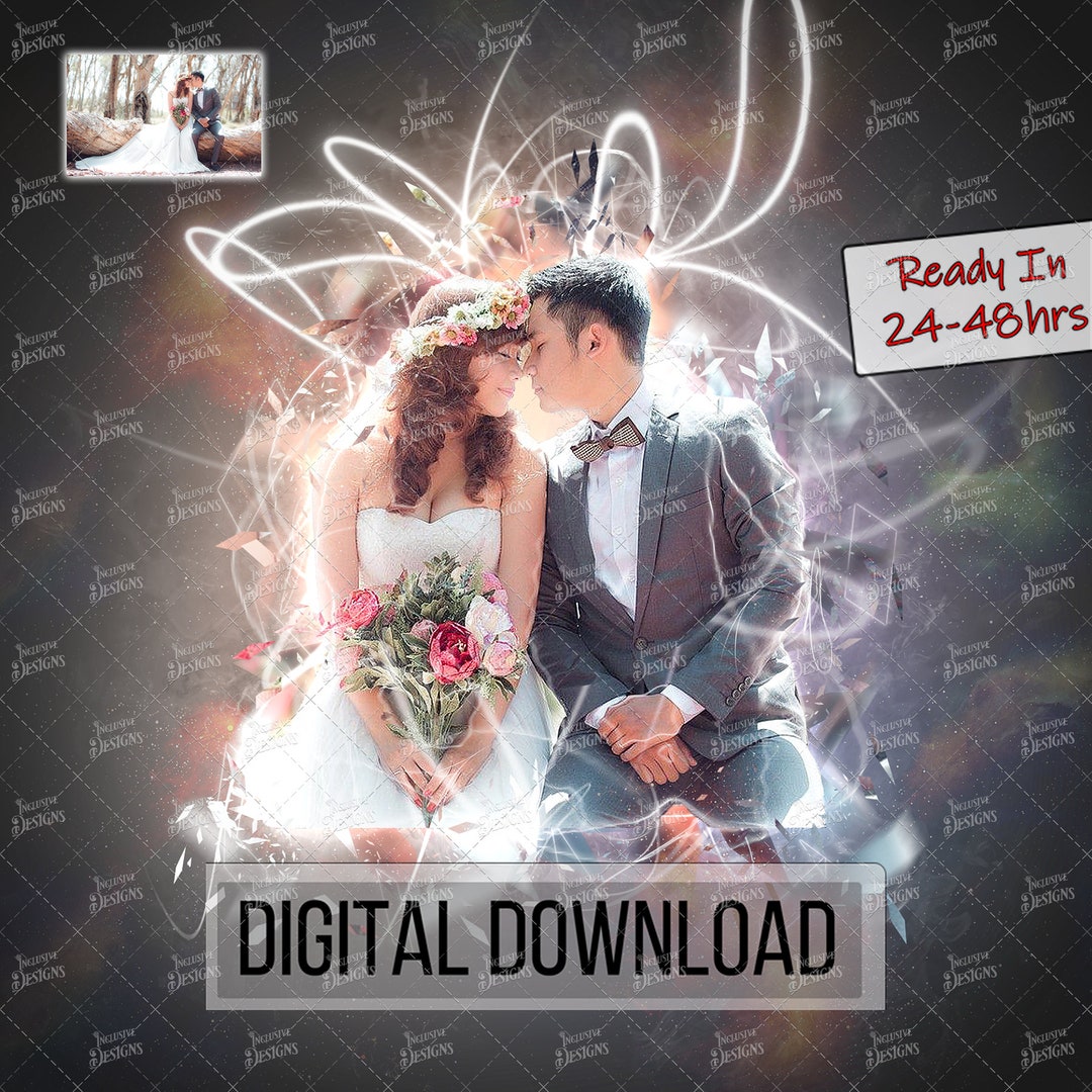 Custom Digital Flares Art Your Photo, Personalized Gift , Portrait ...