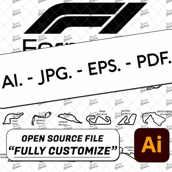 F1 Track Wall Art - Etsy