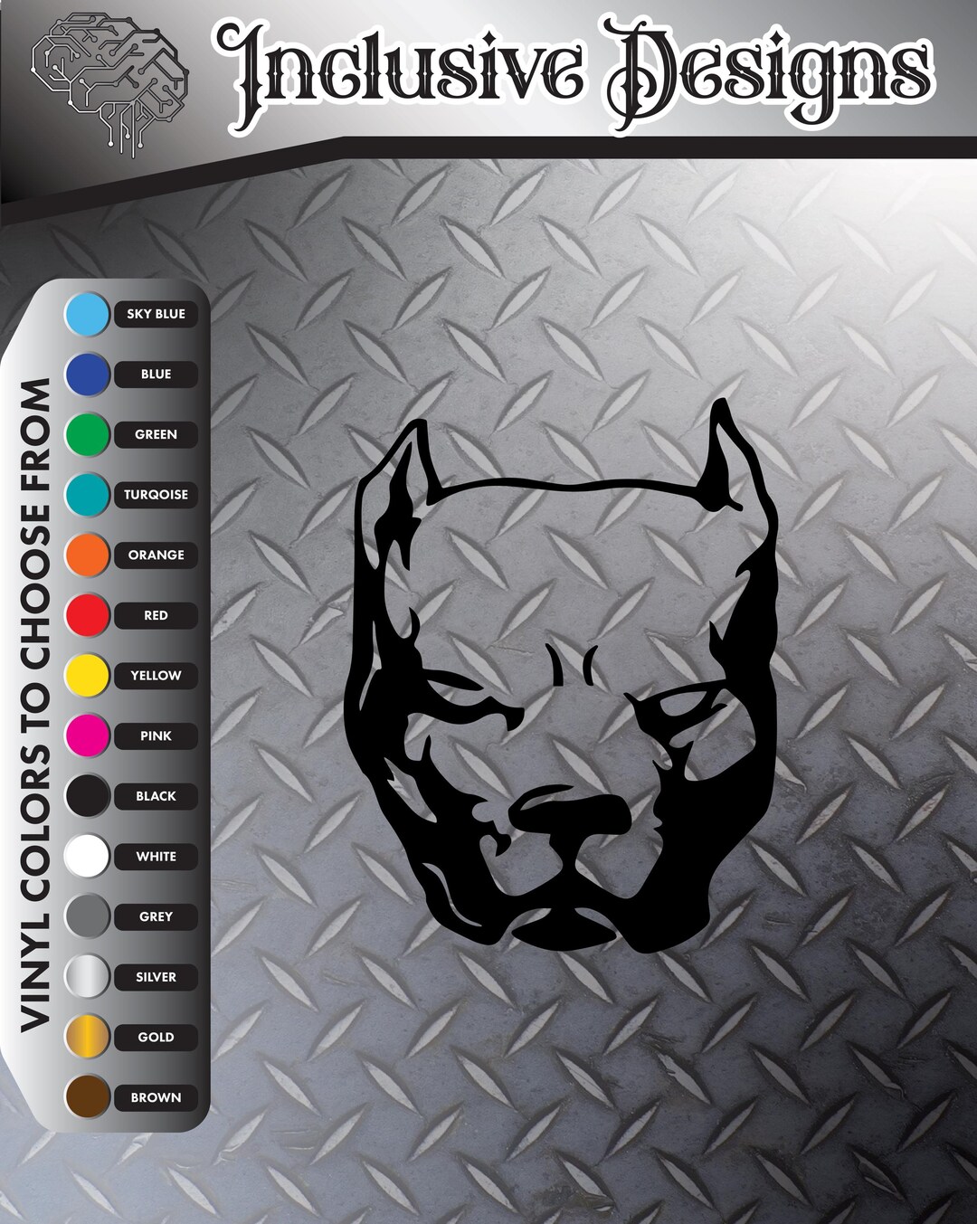 Pitbull Decal Sticker Vinyl - Etsy