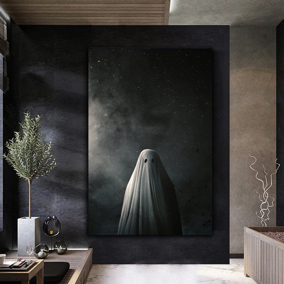 Ghost Canvas Wall Art , Ghost Canvas Print , Scary Canvas Painting ...