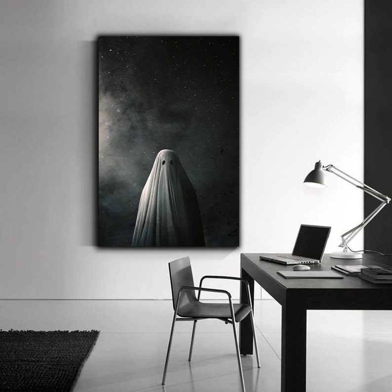 Ghost Canvas Wall Art Ghost Canvas Print Scary Canvas - Etsy