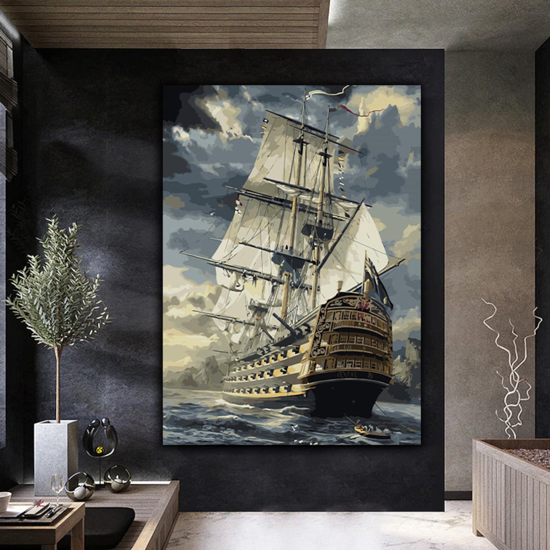 Pirate Ships Wall Art Sailing Ship Canvas Prints Ship Wall Decor