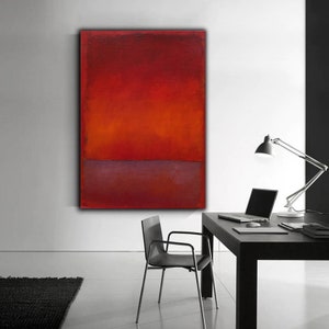 Mark Rothko Red Canvas Wall Art , Mark Rothko Production , Modern Wall ...