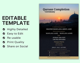 Islamic Flyer Design - Etsy