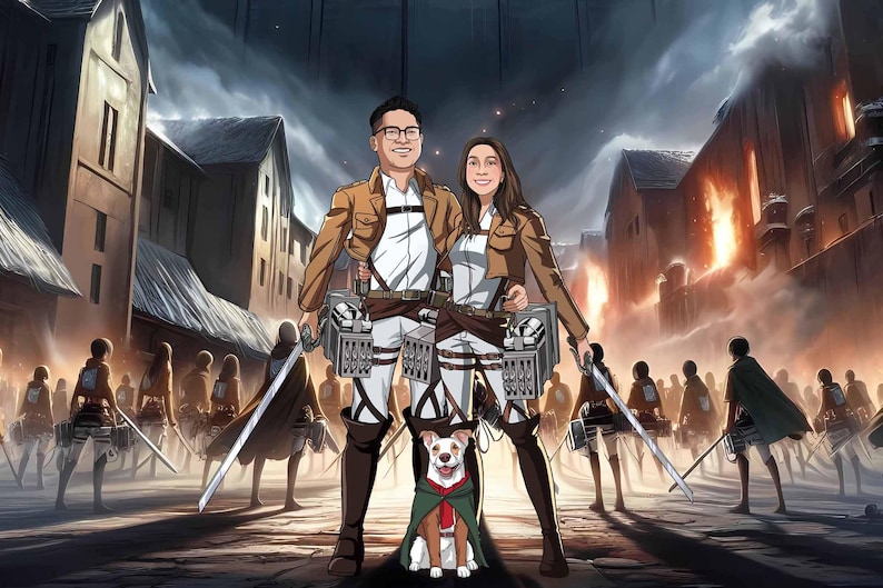 Personalized Aot-inspired for Friends and Family, Custom Wall Defenders ...