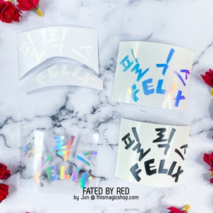 STRAY KIDS DECALS Name Nachimbong Light Stick Kpop Decal Sticker Skz ...