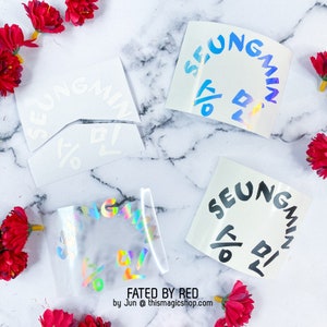 STRAY KIDS DECALS Name Nachimbong Light Stick Kpop Decal Sticker Skz ...