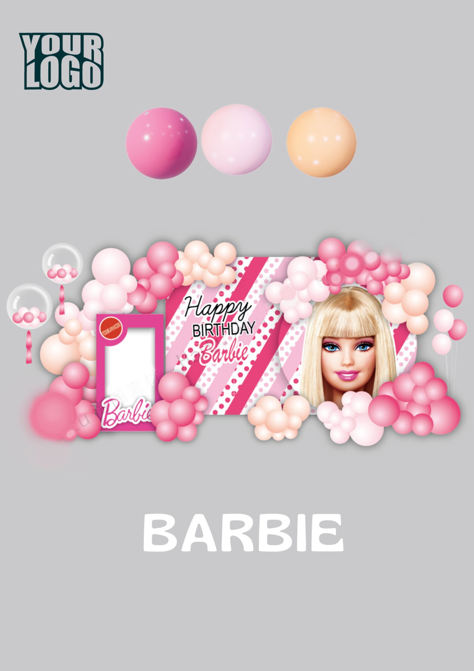 500 Birthday Backdrop Design Inspiration PDF, Printable Party Backdrop ...