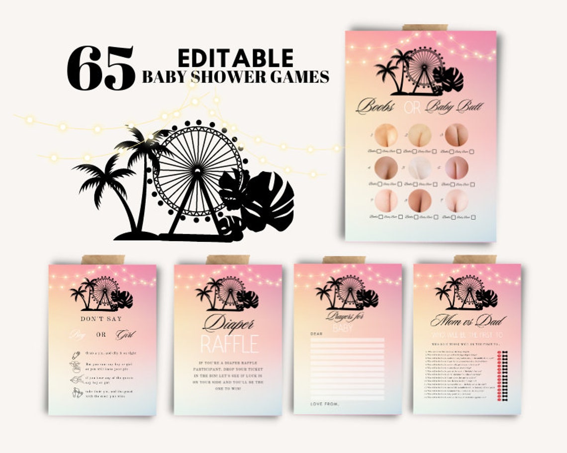 Carnival Baby Shower Games, Baby Chella Baby Shower Activities ...