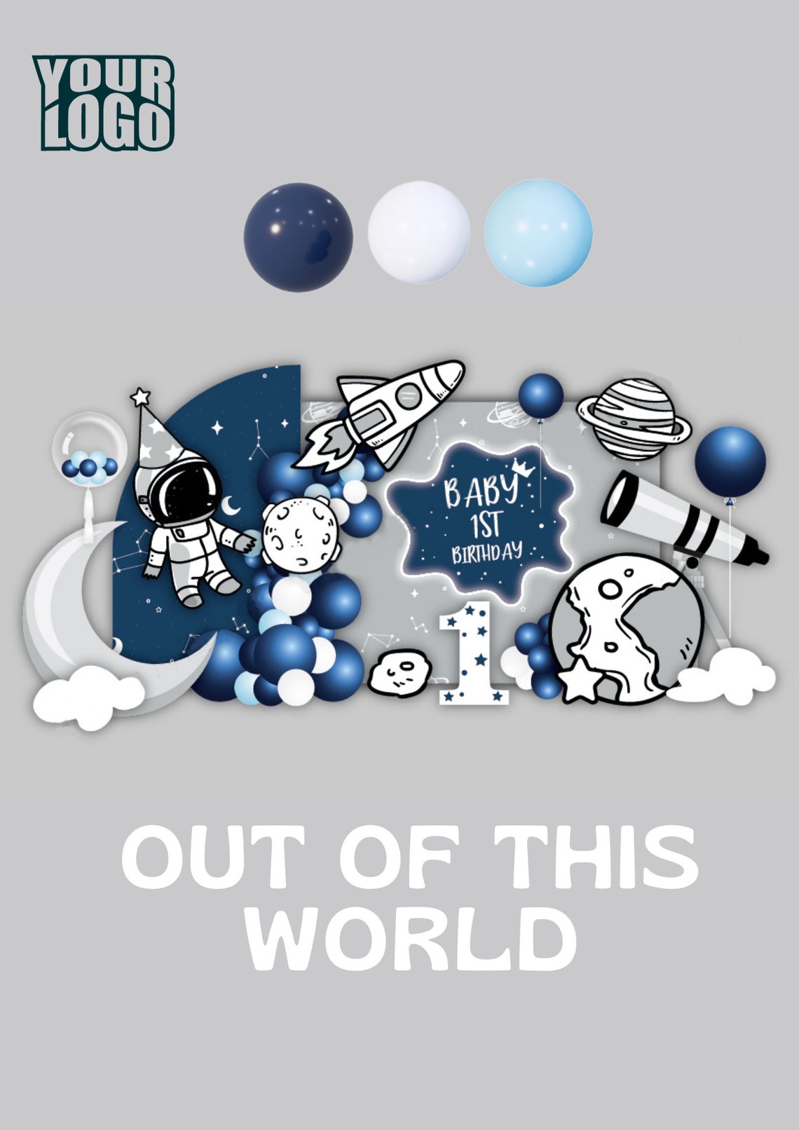 500 Birthday Backdrop Design Inspiration PDF, Printable Party Backdrop ...